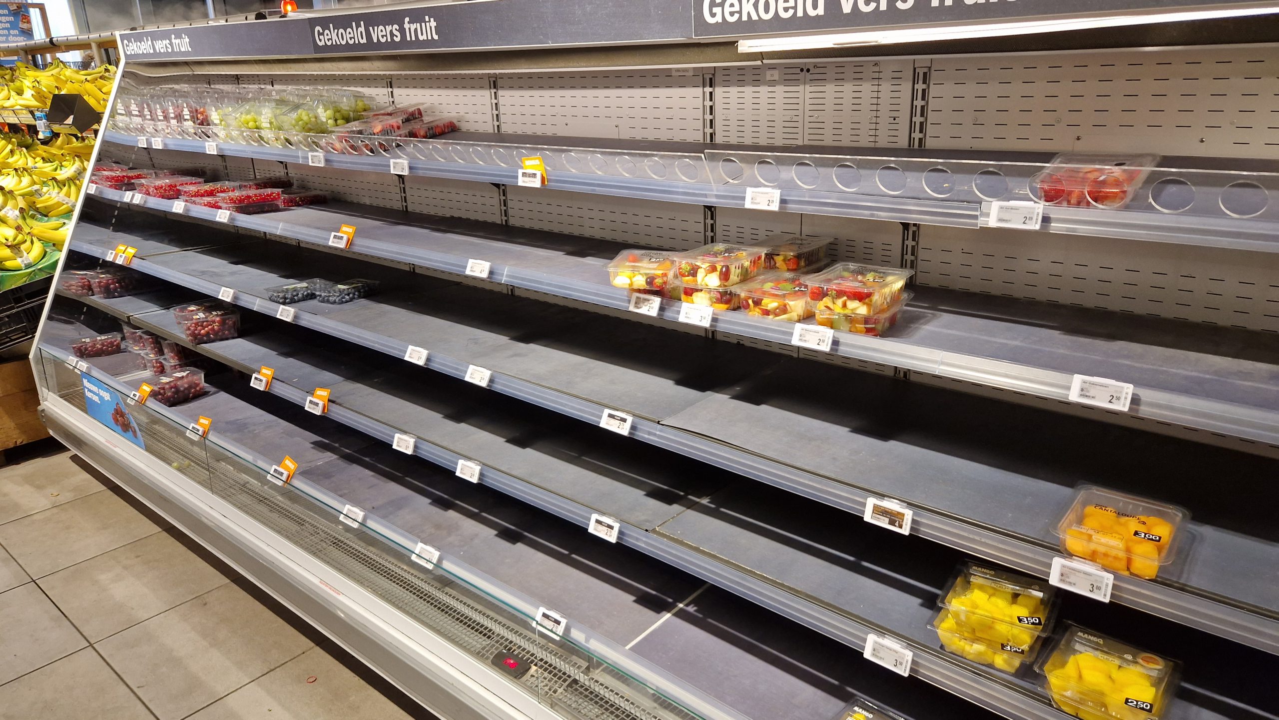 Lege schappen in supermarkten door boerenprotesten: 'Nu al miljoenenschade'